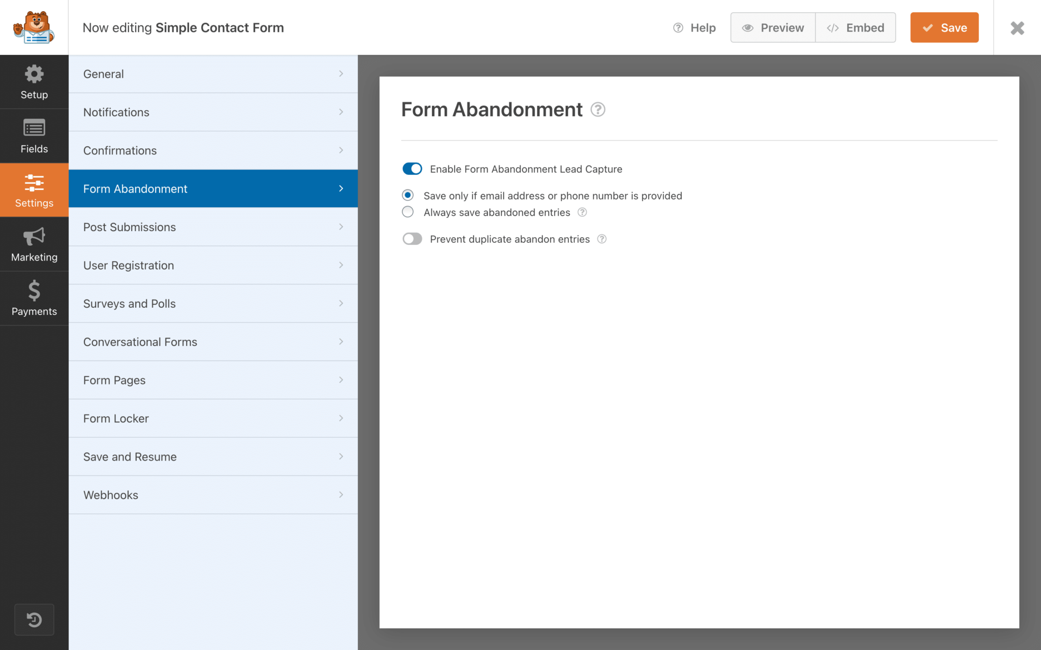 Prevent Form Abandonment and Capture Lost Leads on WordPress Forms