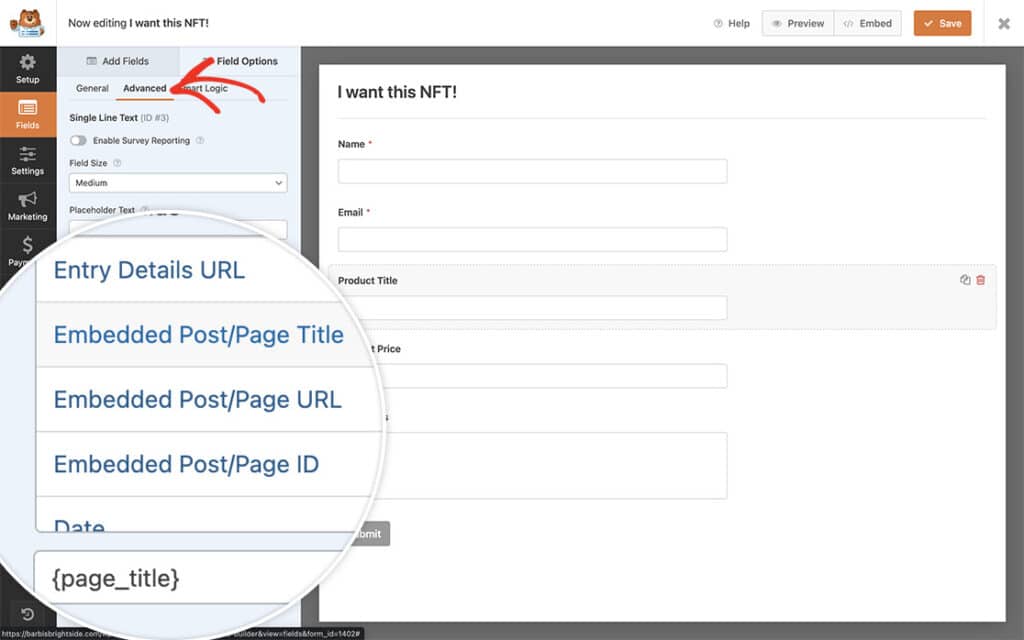How to Create a Smart Tag from an ACF Field with WPForms