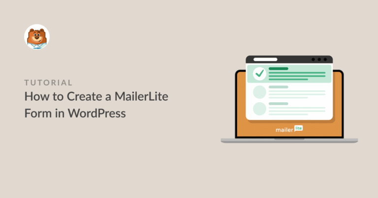 How to Create a MailerLite Contact Form in WordPress [5 Steps]