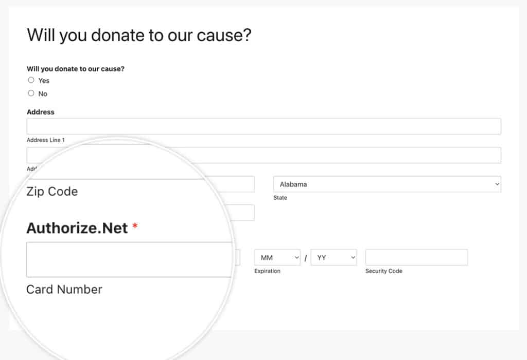 How to Customize the Authorize.net Credit Card Field