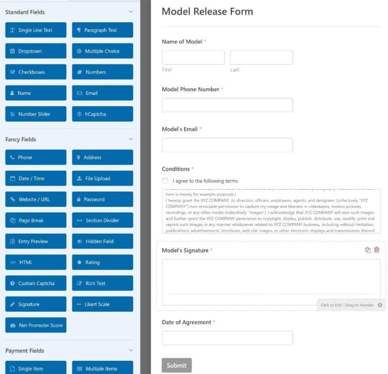 How to Make an Online Model Release Form in WordPress (2025)