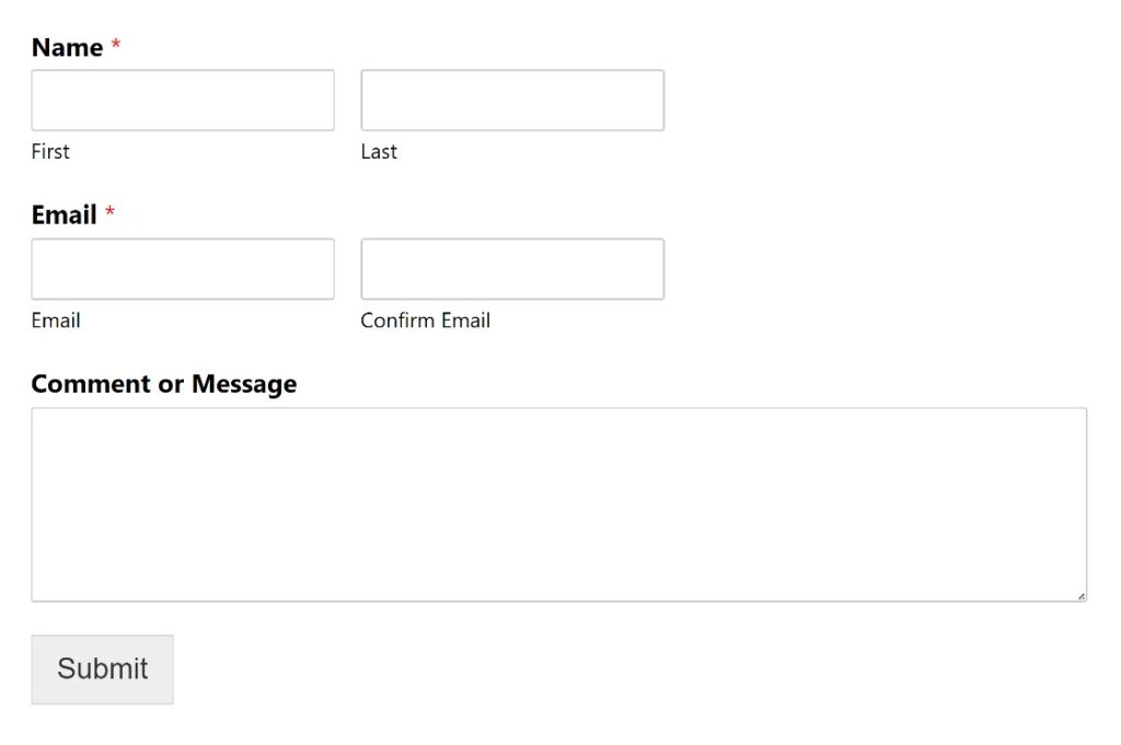 How to Show a Confirm Email Address Field on WordPress Forms