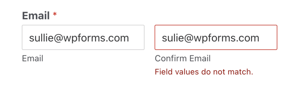 How to Show a Confirm Email Address Field on WordPress Forms