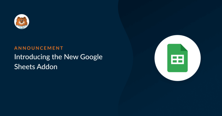 Introducing the NEW Google Sheets Addon for WPForms