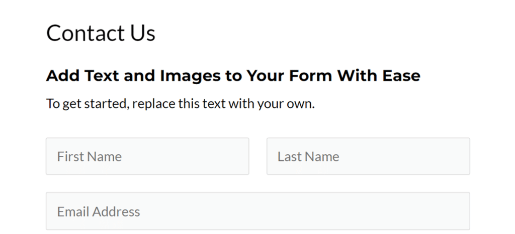 How to Add Extra Text and Descriptions to Forms
