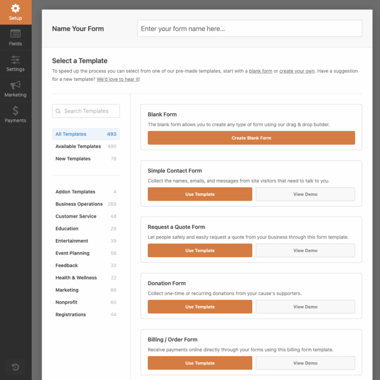 How to Create a Survey Form in WordPress with WPForms