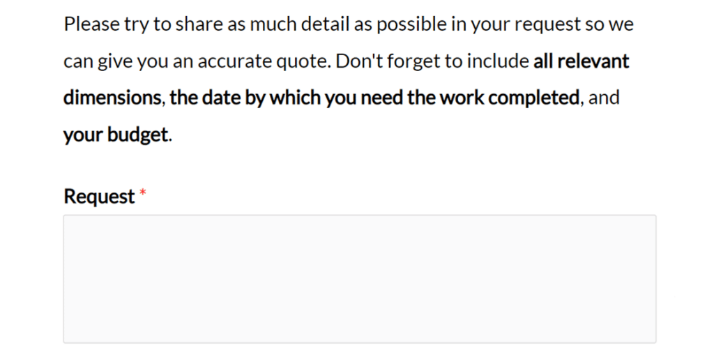 How to Add Extra Text and Descriptions to Forms