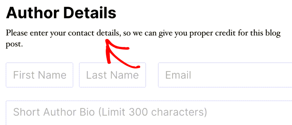 How to Add Extra Text and Descriptions to Forms