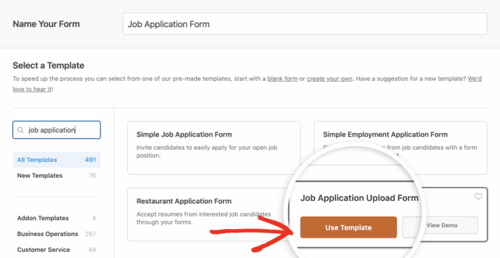 How to Create a Job Application Form in WordPress [Template]