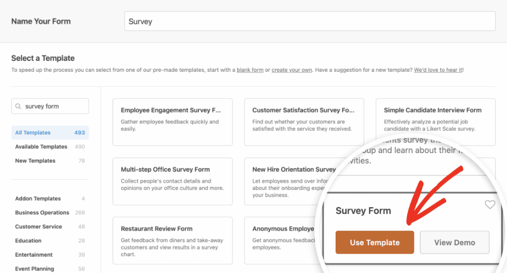 How to Create a Survey Form in WordPress with WPForms
