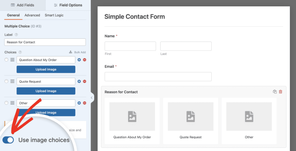 How to Add Radio Buttons With Images to WordPress Forms