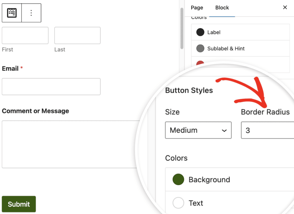 How to Style WPForms Using the Block Editor