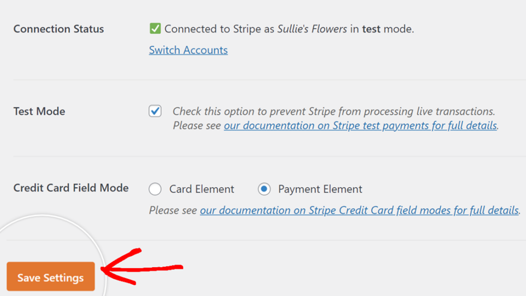 Testing Stripe Payments