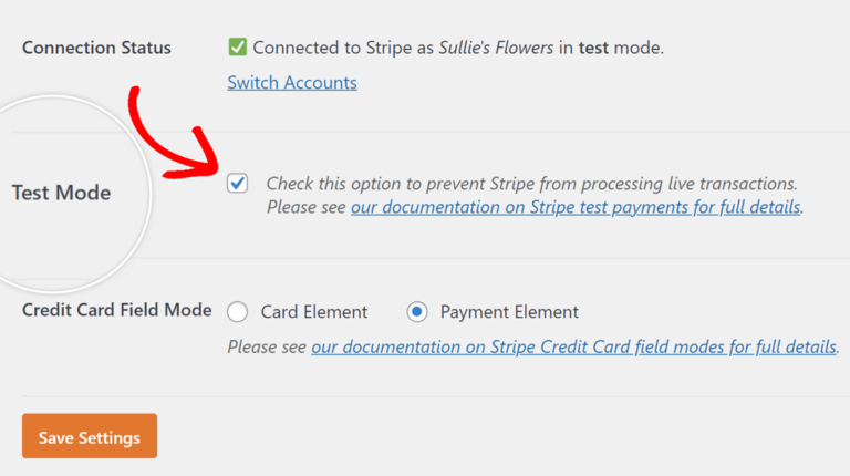 Testing Stripe Payments