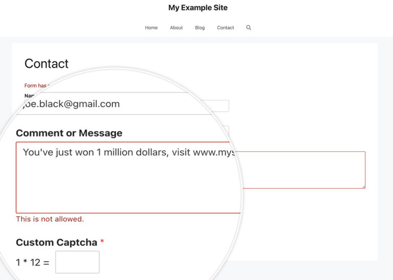 How to Block Domains From Your Text Fields