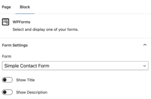 How to Style WPForms Using the Block Editor