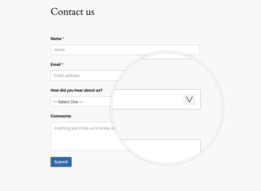 How to Style the Dropdown Field