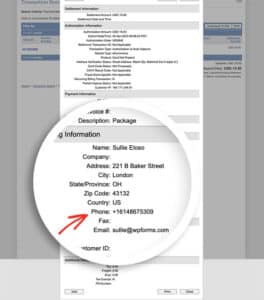 Sending the User’s Phone Number to Authorize.Net