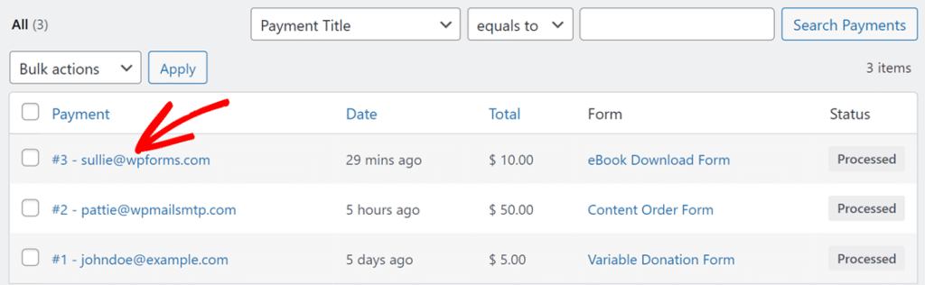 Viewing and Managing Payments