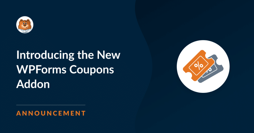 Introducing the New WPForms Coupons Addon