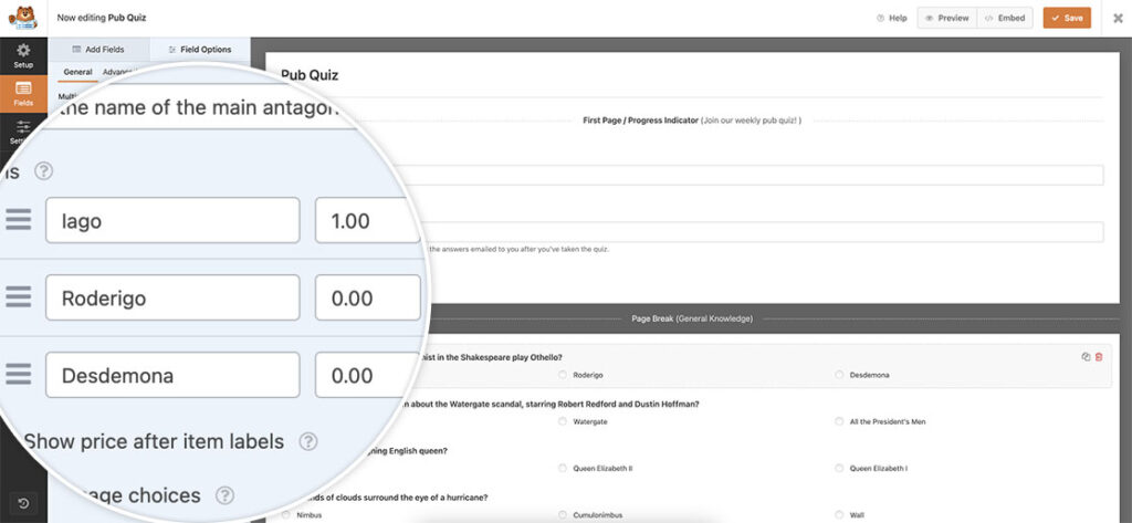 How to Create a Quiz Form