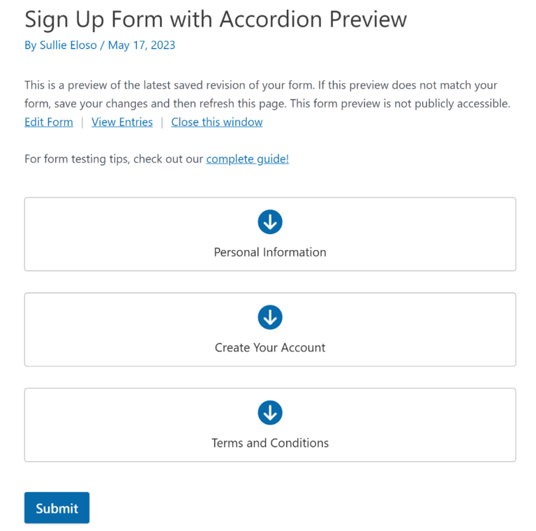 How to Create an Accordion Form Design in WordPress