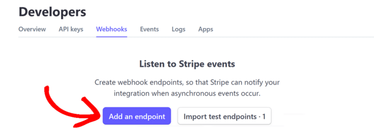 Setting Up Stripe Webhooks (Developer Mode)
