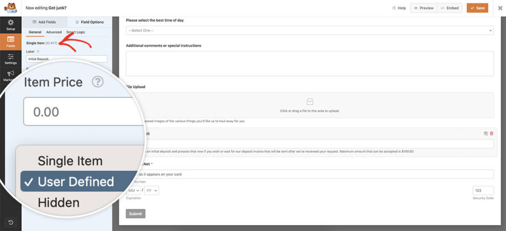 How to Set a Currency Symbol Before a Single Item Field