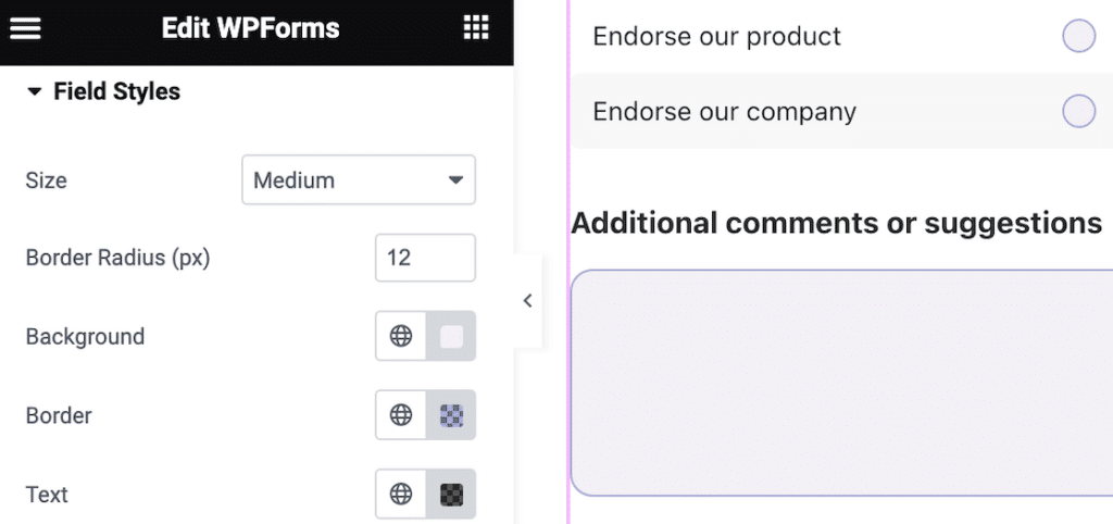 Announcing Elementor Form Styles and Entry View Settings