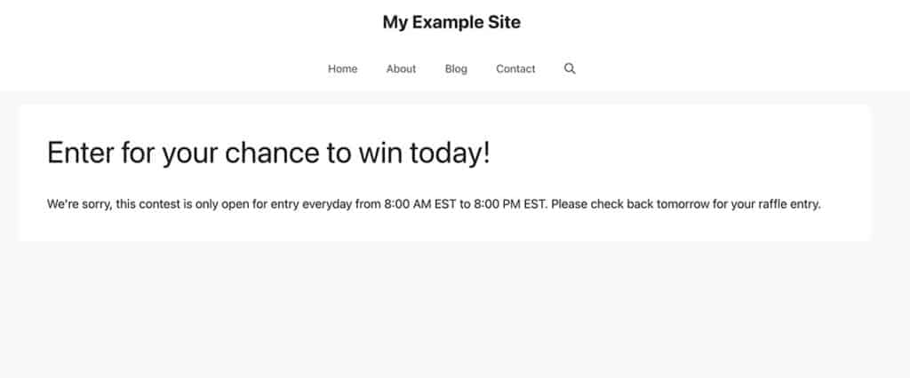 Scheduling a Form Based on the Time of Day