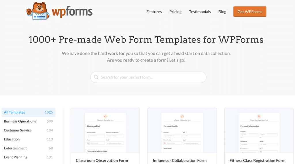 WPForms Celebrates 1,000 Templates