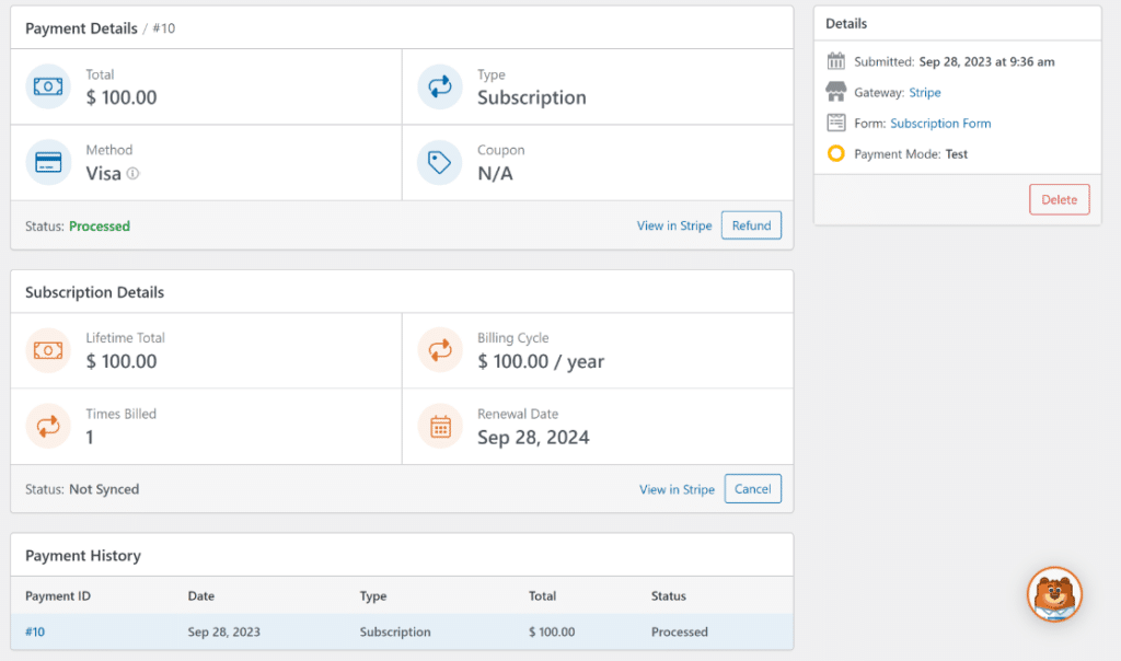 How to View Stripe Transaction History in WordPress