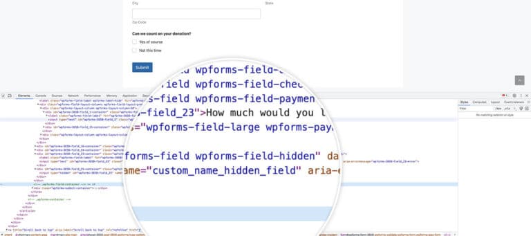 How to Change the Name Attribute of a Hidden Field