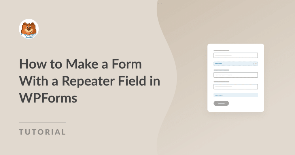 How To Make A Form With A Repeater Field In Wpforms