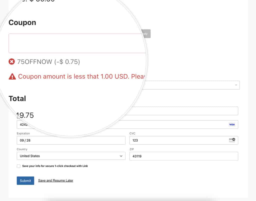 How to Restrict Coupons by Amount