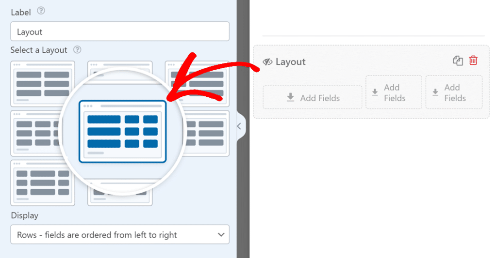 Using the Layout Field