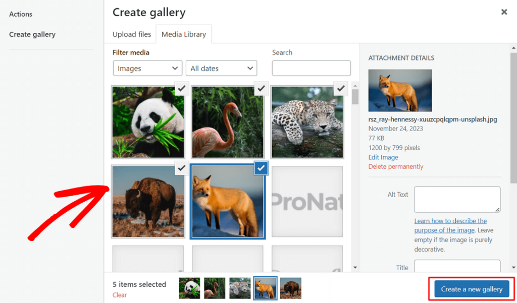 How to Create an Image Gallery in WordPress