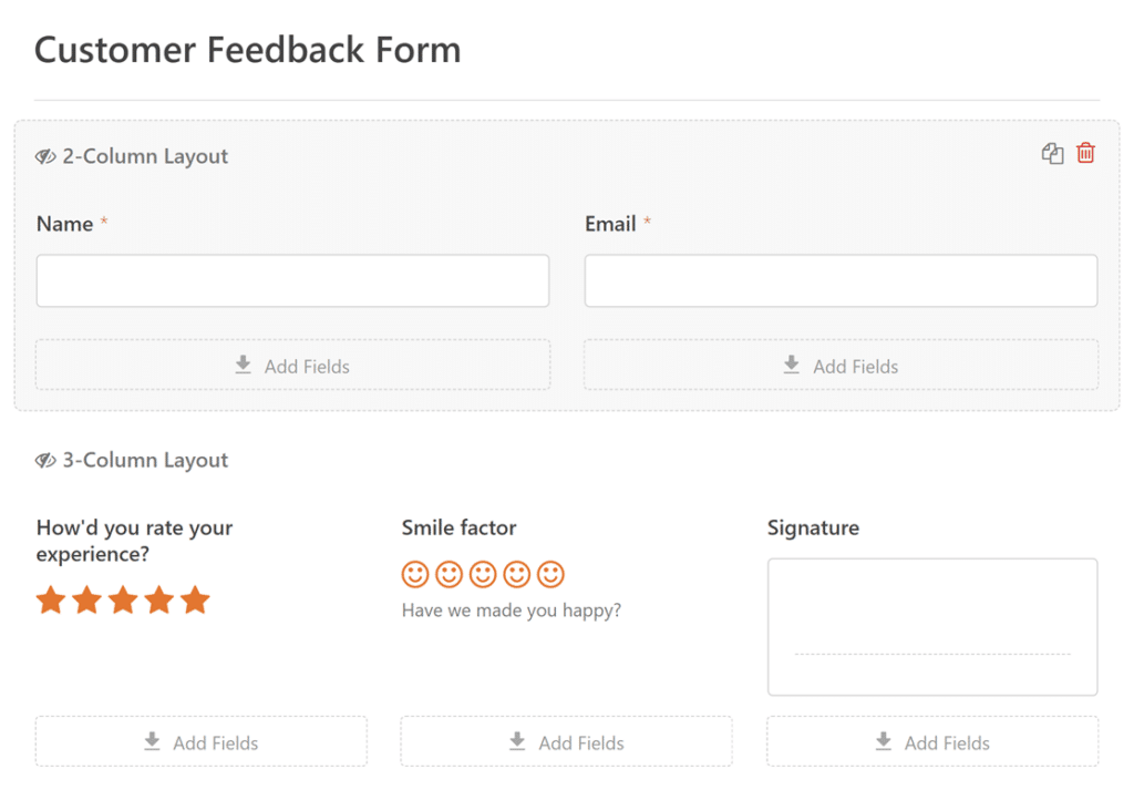 Using the Layout Field