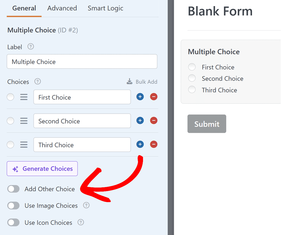 How to Customize the Multiple Choice Field in WPForms
