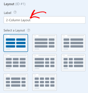 Using the Layout Field
