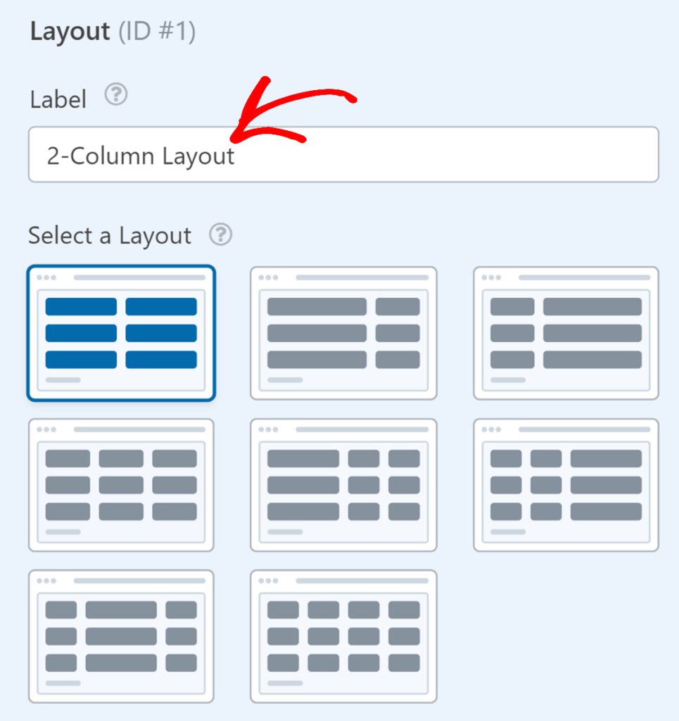 Using the Layout Field