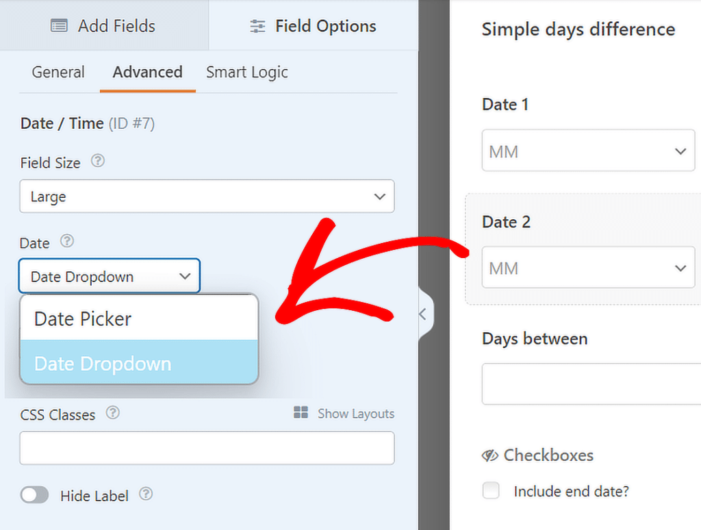 How to Calculate the Number of Days Between Dates