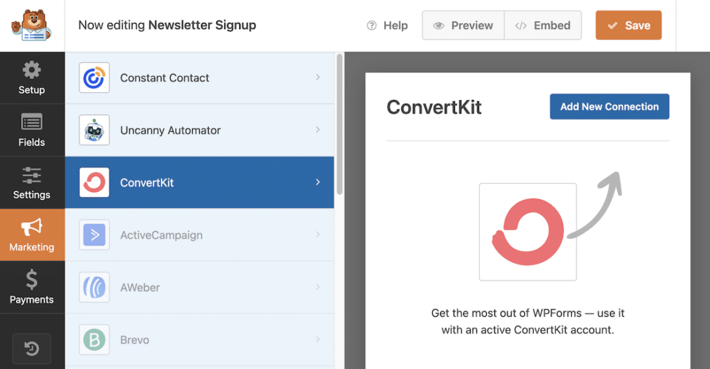 Introducing the New ConvertKit Addon for WPForms