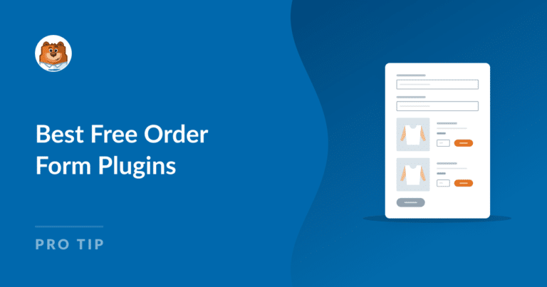 5 Best Free Order Form Plugins for WordPress | Our Top Picks