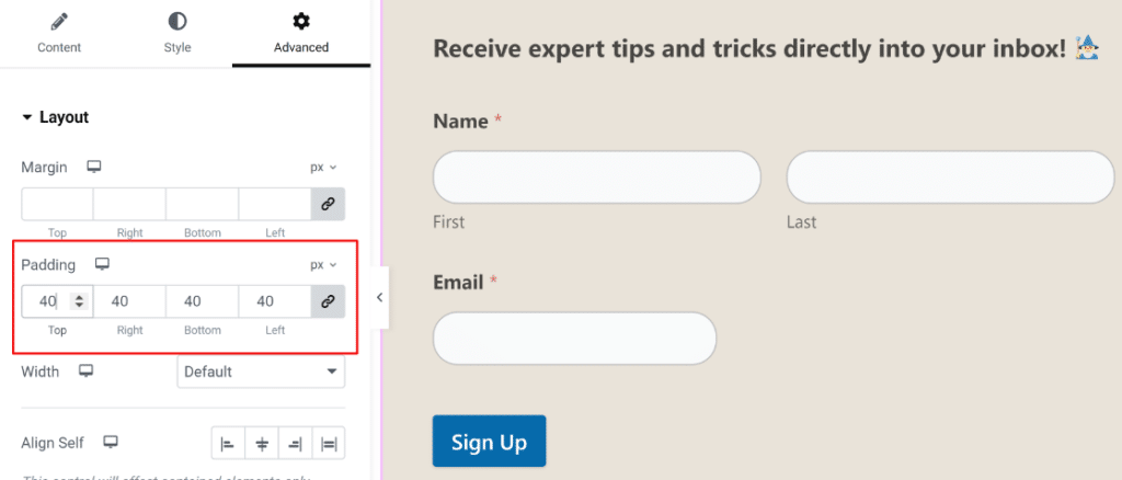 How to Create a Custom Signup Form in Elementor