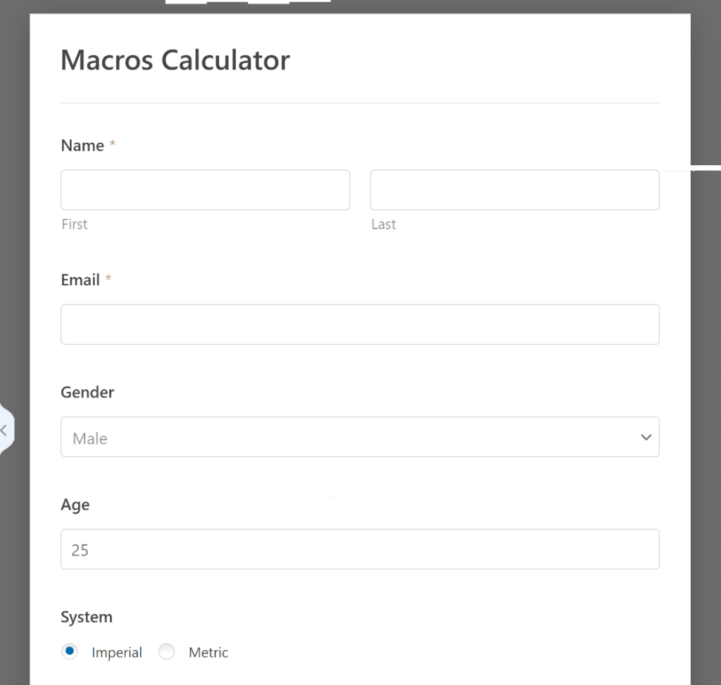 How To Create Your Own Macro Calculator in WordPress
