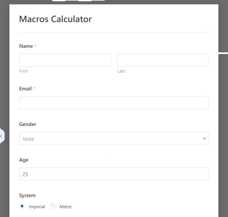 How To Create Your Own Macro Calculator in WordPress