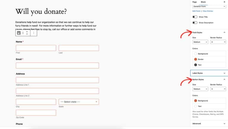 How to Customize the Checkbox Field Styles