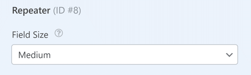 Using the Repeater Field