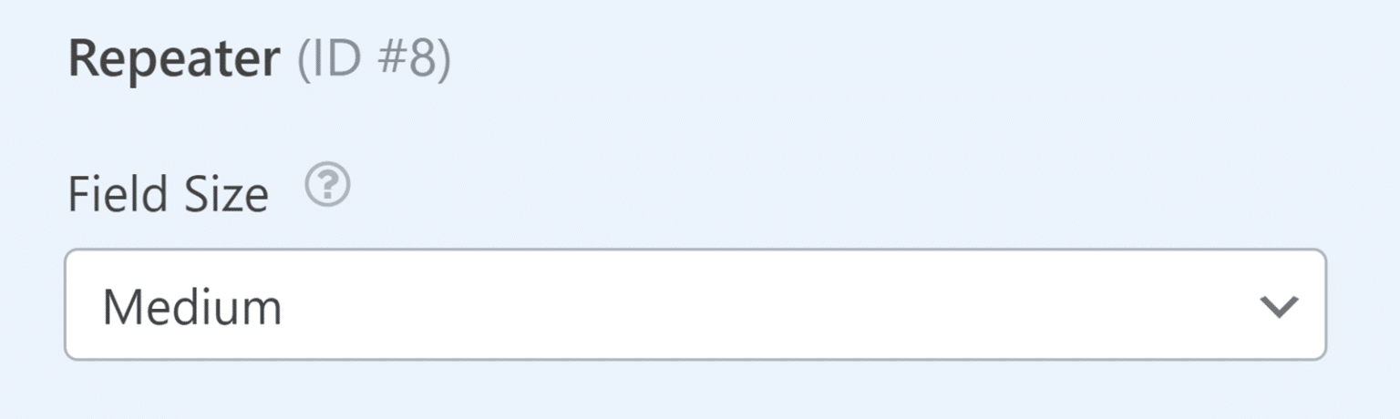 Using the Repeater Field